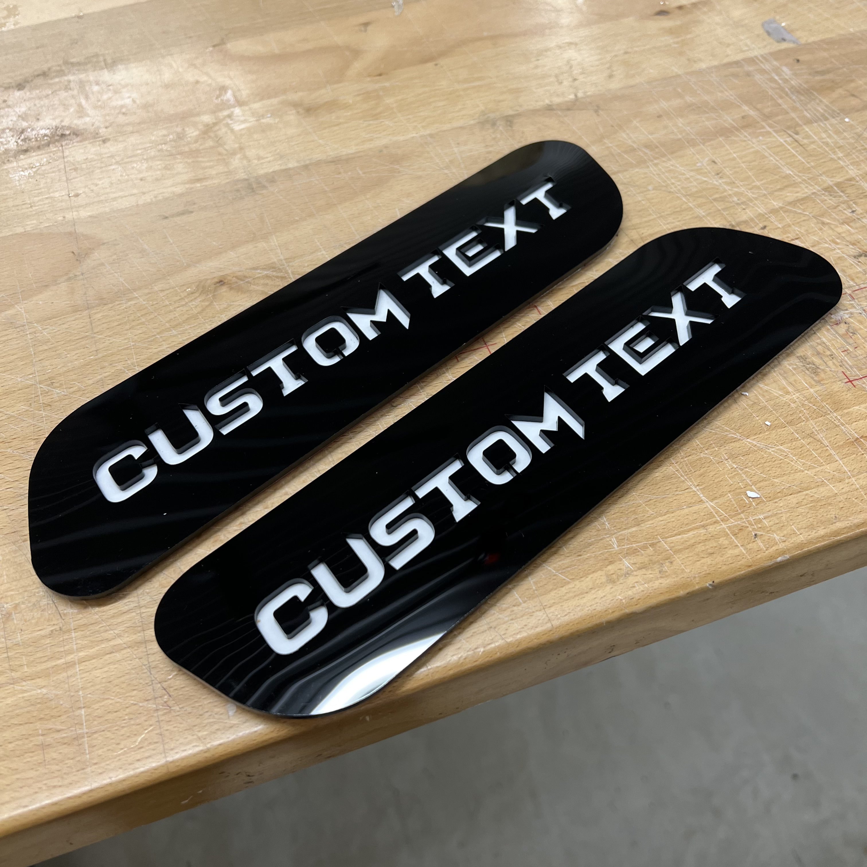 Custom Text Hood Badges - Fits 2019-2025 Ram 2500®/3500® - Multiple Co
